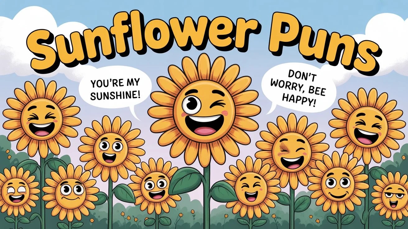 😂 200+ Sunflower Puns That Will Make You Glow With Joy 🌻