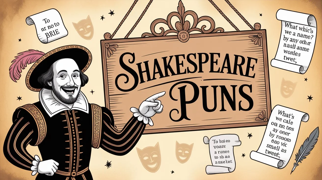 🎭 Shakespeare Puns: 200+ Witty, Funny & Bard-Approved Wordplays 😂